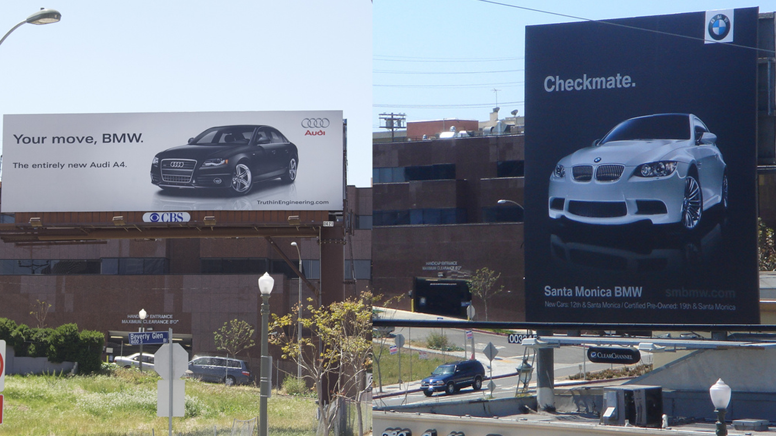 When Audi and BMW Went Head to Head in Billboard Battle | Audiworld