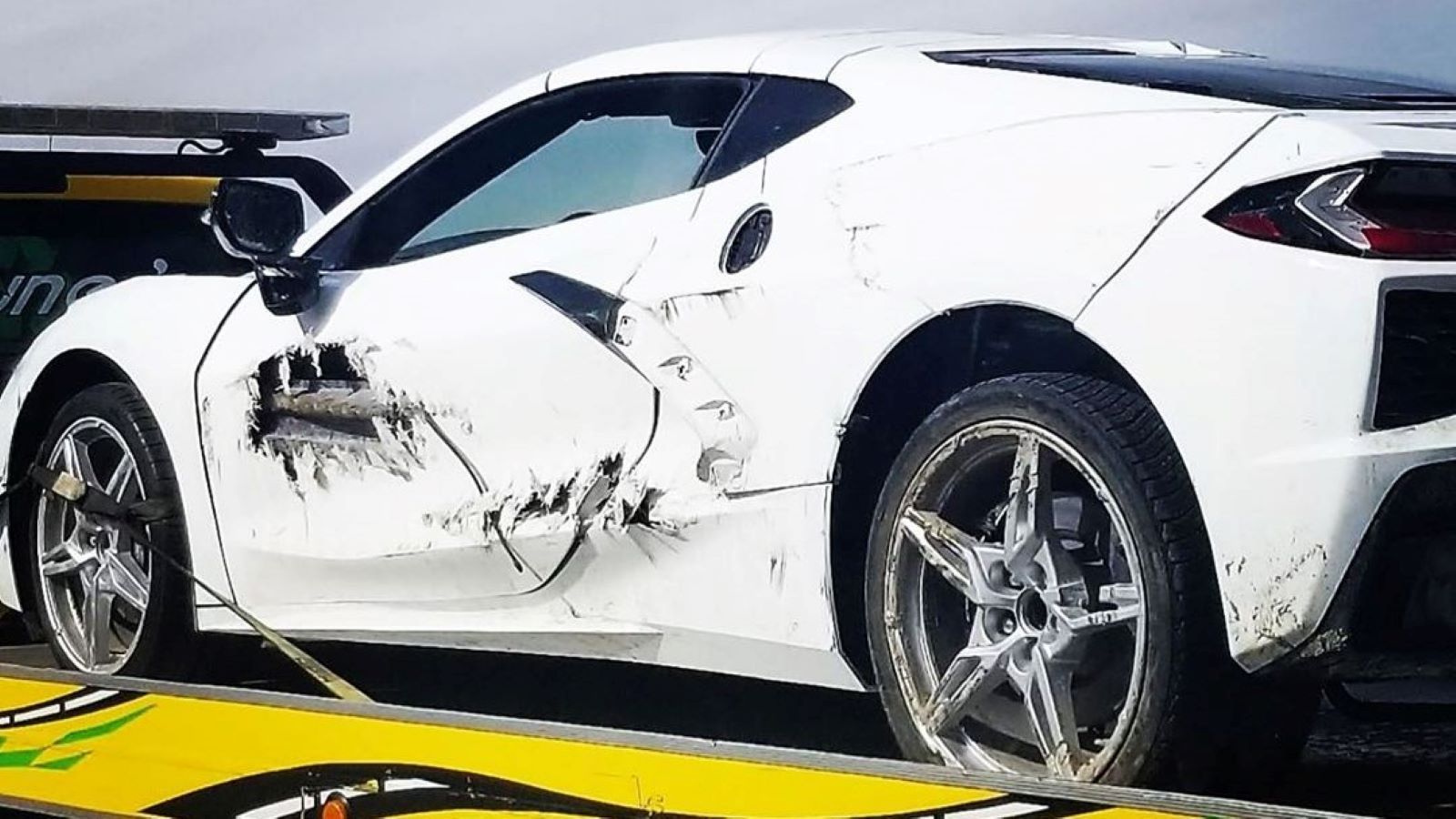 Damaged C8 Corvette Must Have an Interesting Story to Tell | Corvetteforum