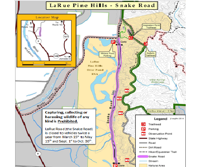 Snake Road in Southern Illinois is Closed for the Fall Migration - Dave ...