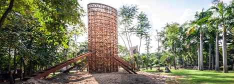 New Rice Tower in Thailand is Made from Repurposed Barns | Designs ...