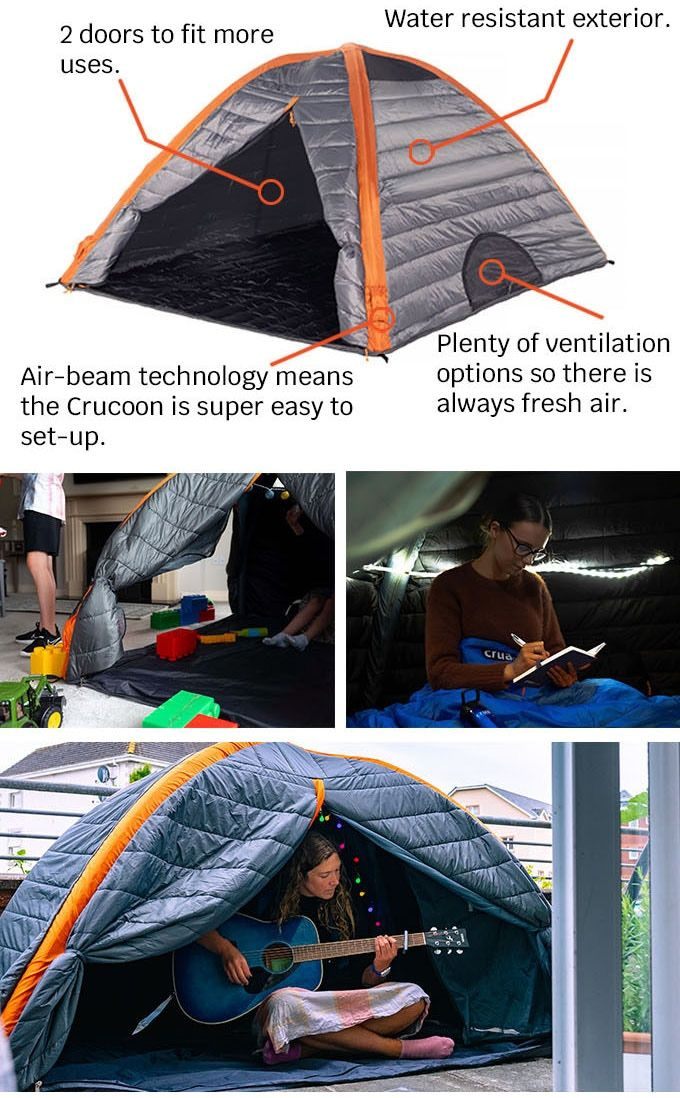 Crucoon: Insulated Tent Blocks Light and Sound to Provide a Safe Space ...