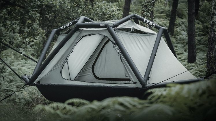 Ark Adaptable Outdoor Shelter: Part Inflatable Tent, Part Hammock ...