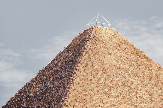 Py: Colossal Levitating Pyramid Display Pays Tribute to Missing Ancient ...