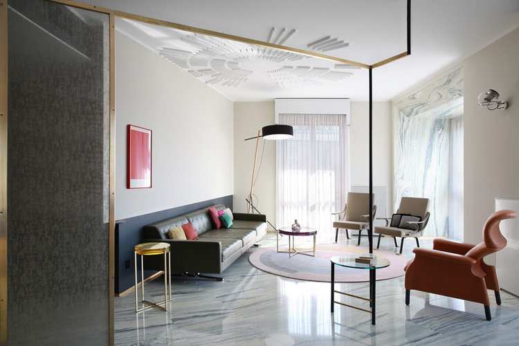 Contemporary Marble-Clad Apartment in Milan Defies Interior Design ...