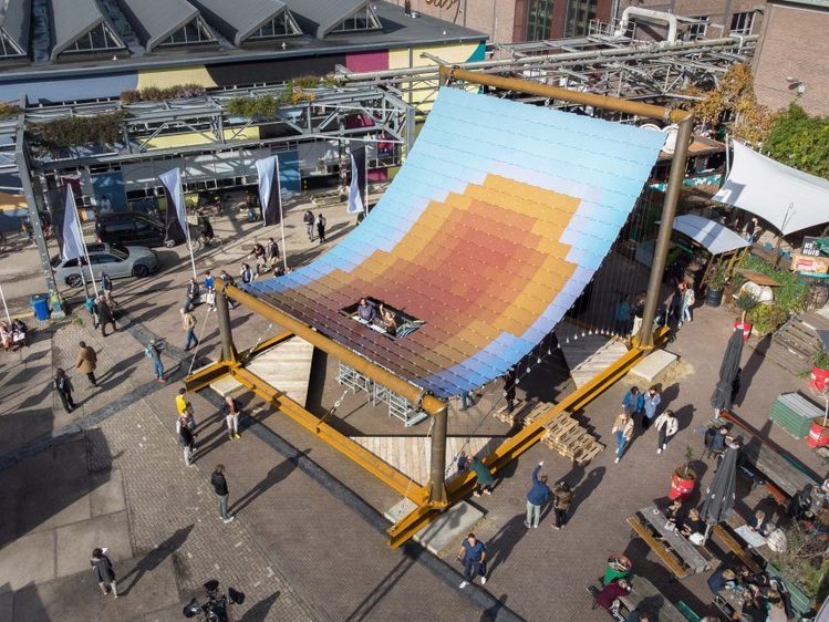 Colorful Solar Pavilion Brings Shade to Dutch Design Week | Designs ...