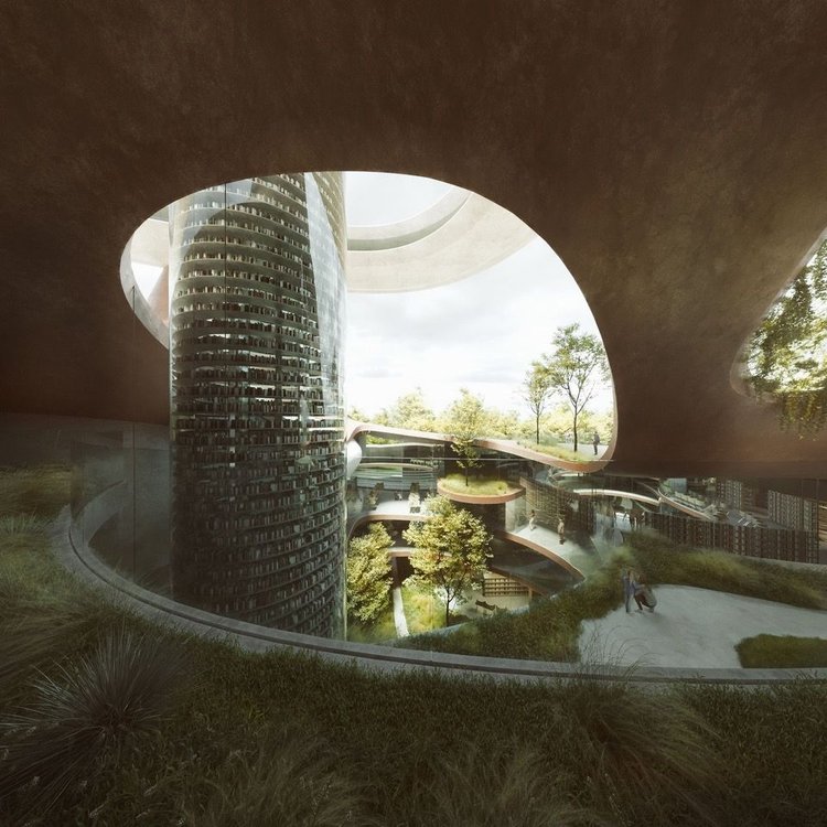 Studio noa’s Tree of Knowledge Library Attempts to Recreate an Earthly ...