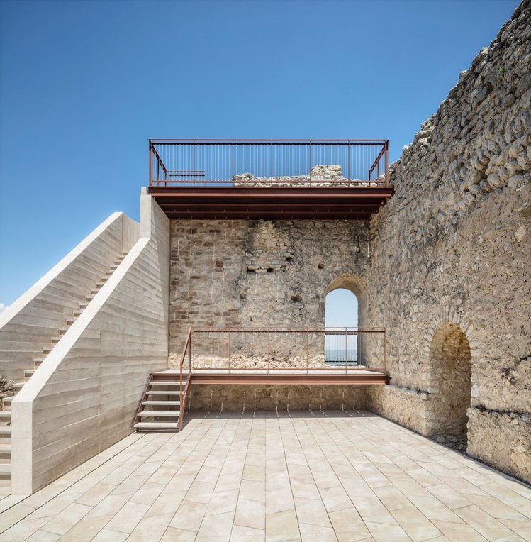 Crumbling Italian Castle Transformed Into a Modern Lookout Tower ...