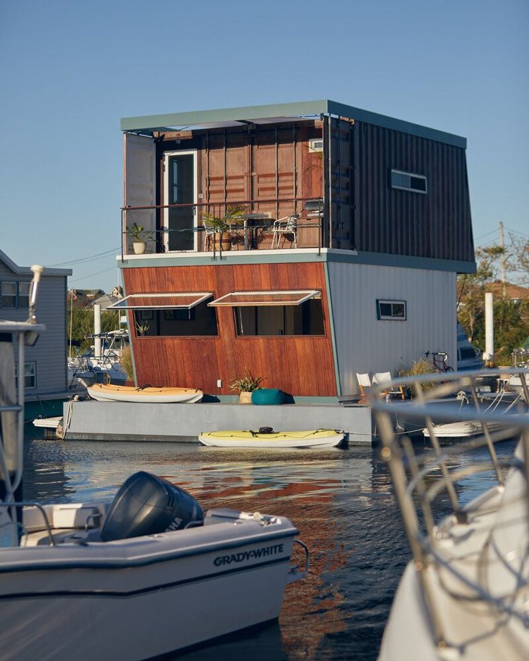 Couple Turns Reclaimed Shipping Containers Into Floating NYC Summer ...