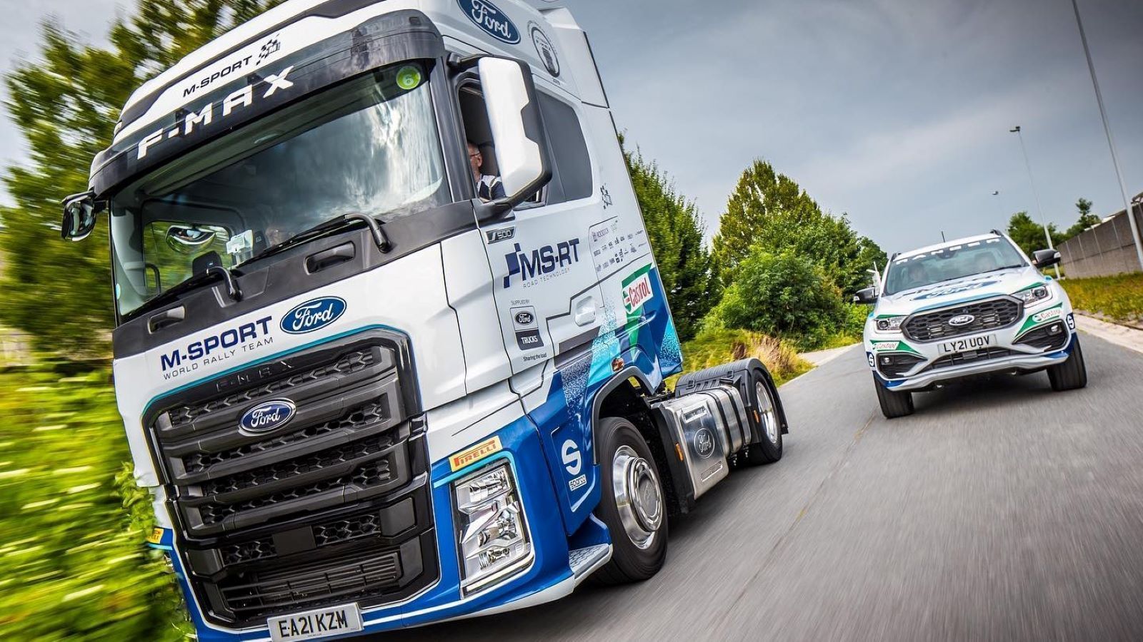 F-Max and Ranger Treated to M-Sport WRC Team Livery | Ford-trucks
