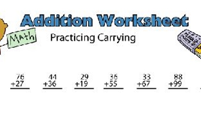 Addition Carrying Worksheets | www.justmommies.com