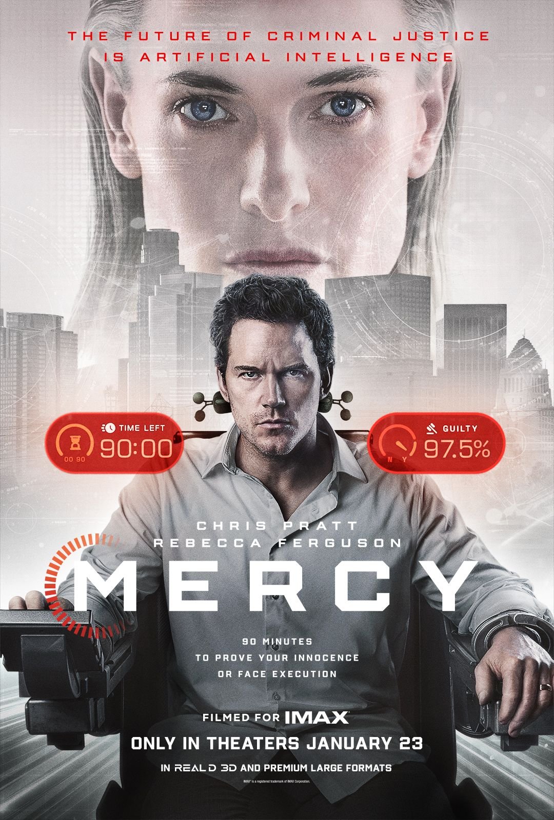 Mercy (2026; D: Timur Bekmambetov) S: Chris Pratt, Rebecca Ferguson ...