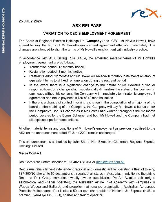 REX AIRLINES Trading Halt - Page 37 - PPRuNe Forums