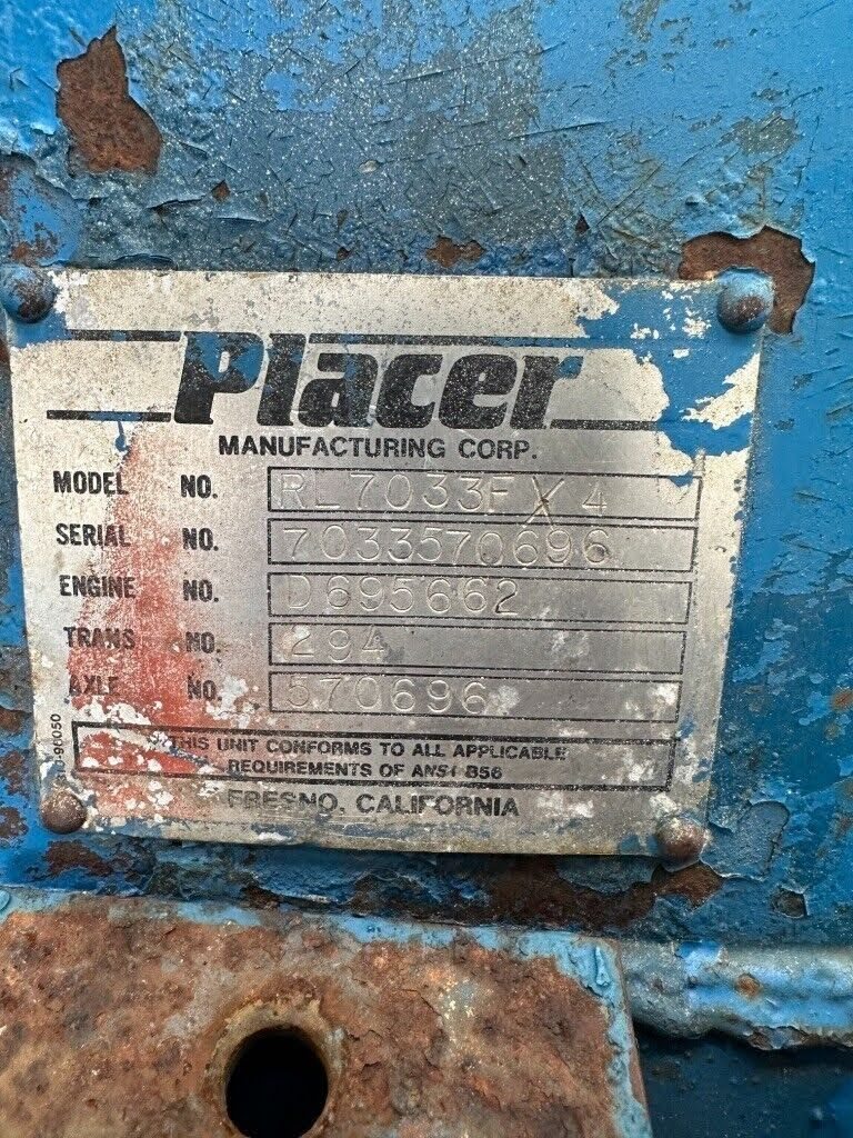 1998 Placer Telehandler lift capacity 7,000 for Sale in Cushing, TX ...