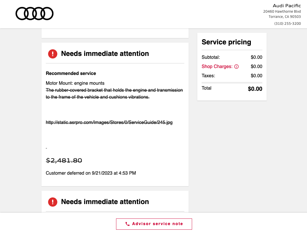 Engine Mount Replacement? - AudiWorld Forums