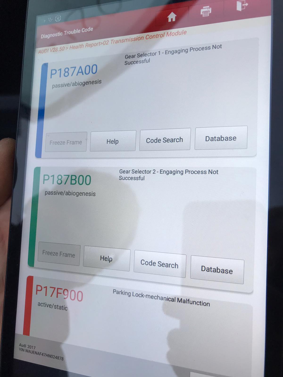 Parking lock-mechanical malfuncion - AudiWorld Forums