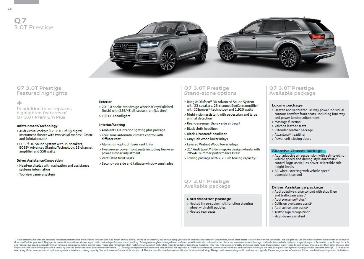 Adaptive Chassis = 4 wheel steering + Air Suspension? - AudiWorld Forums
