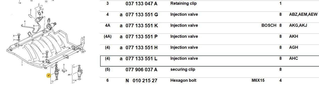 Fuel injector gone/Serial Number - AudiWorld Forums
