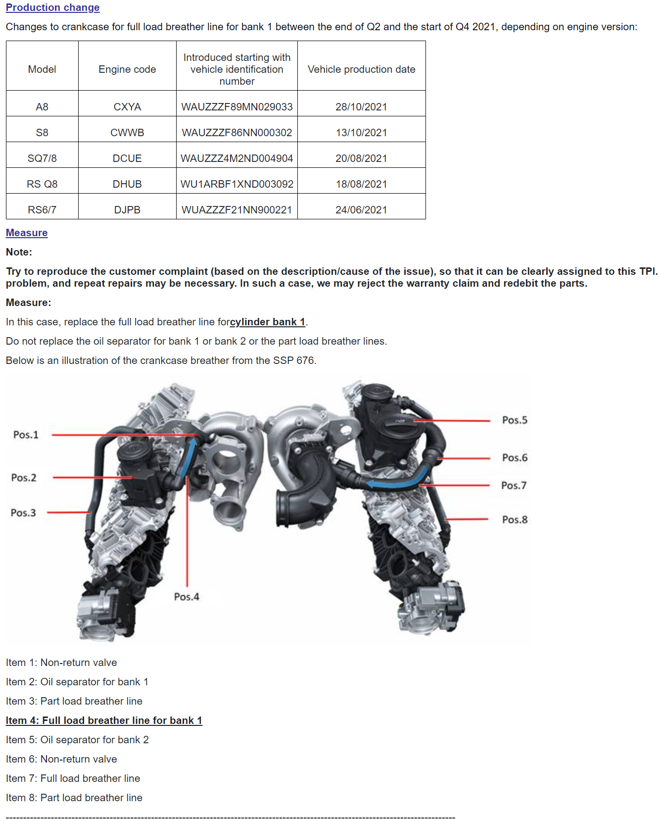 2020 SQ8 Air Oil Separator failure - AudiWorld Forums