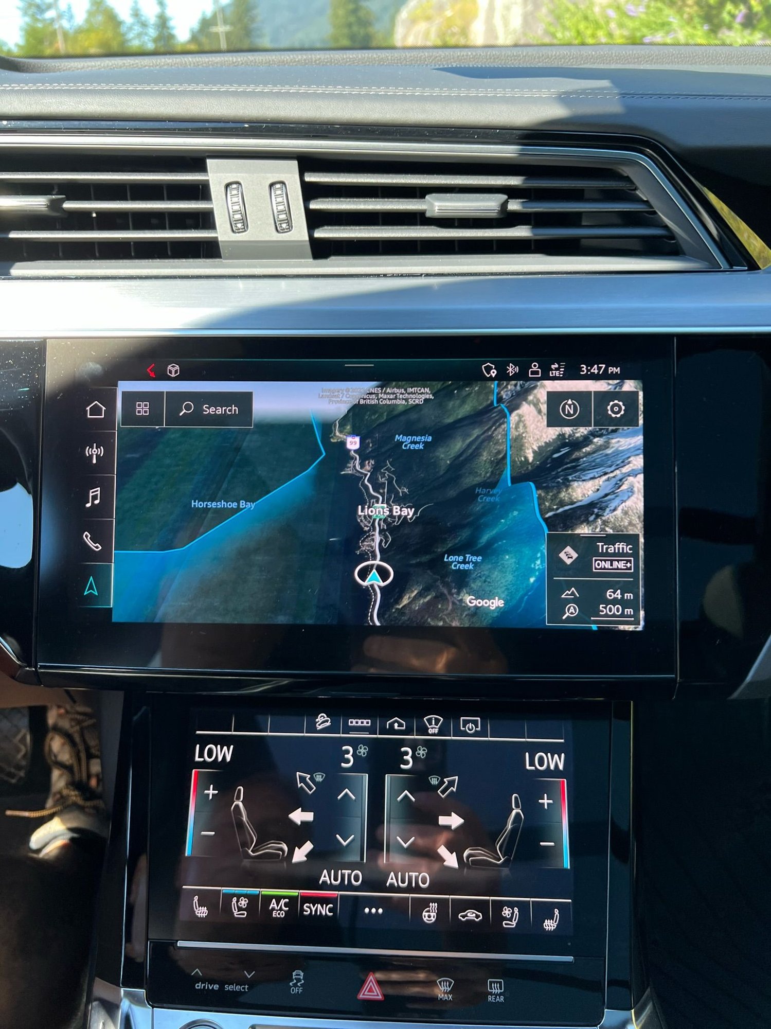 Blue overlay on GPS? - AudiWorld Forums