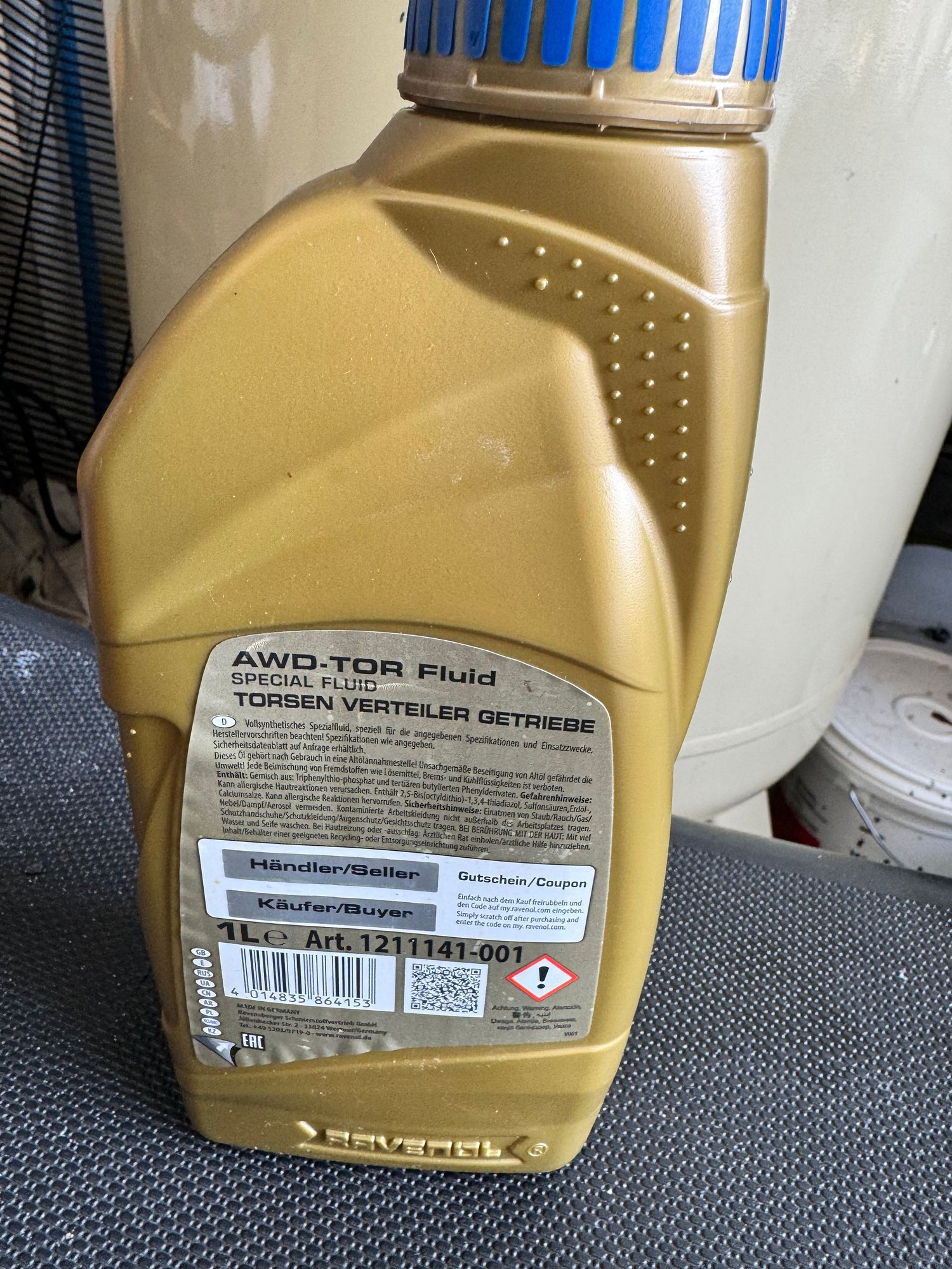 Ravenol AWD-TOR Differential Gear Oil - AudiWorld Forums