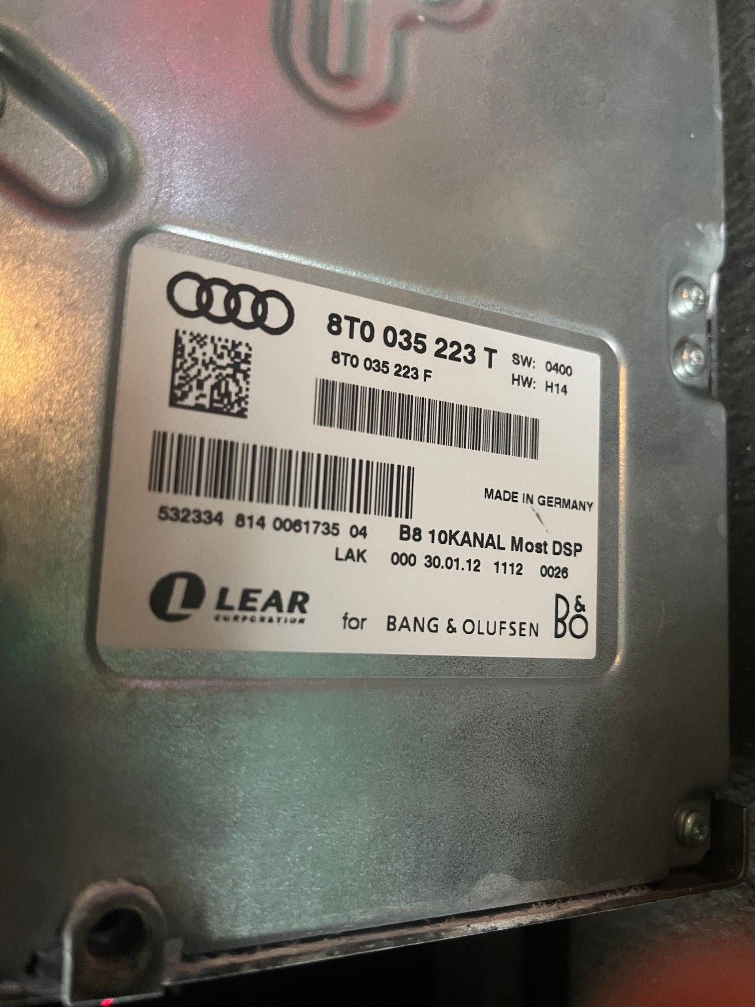 DTC Help + amp issues - AudiWorld Forums