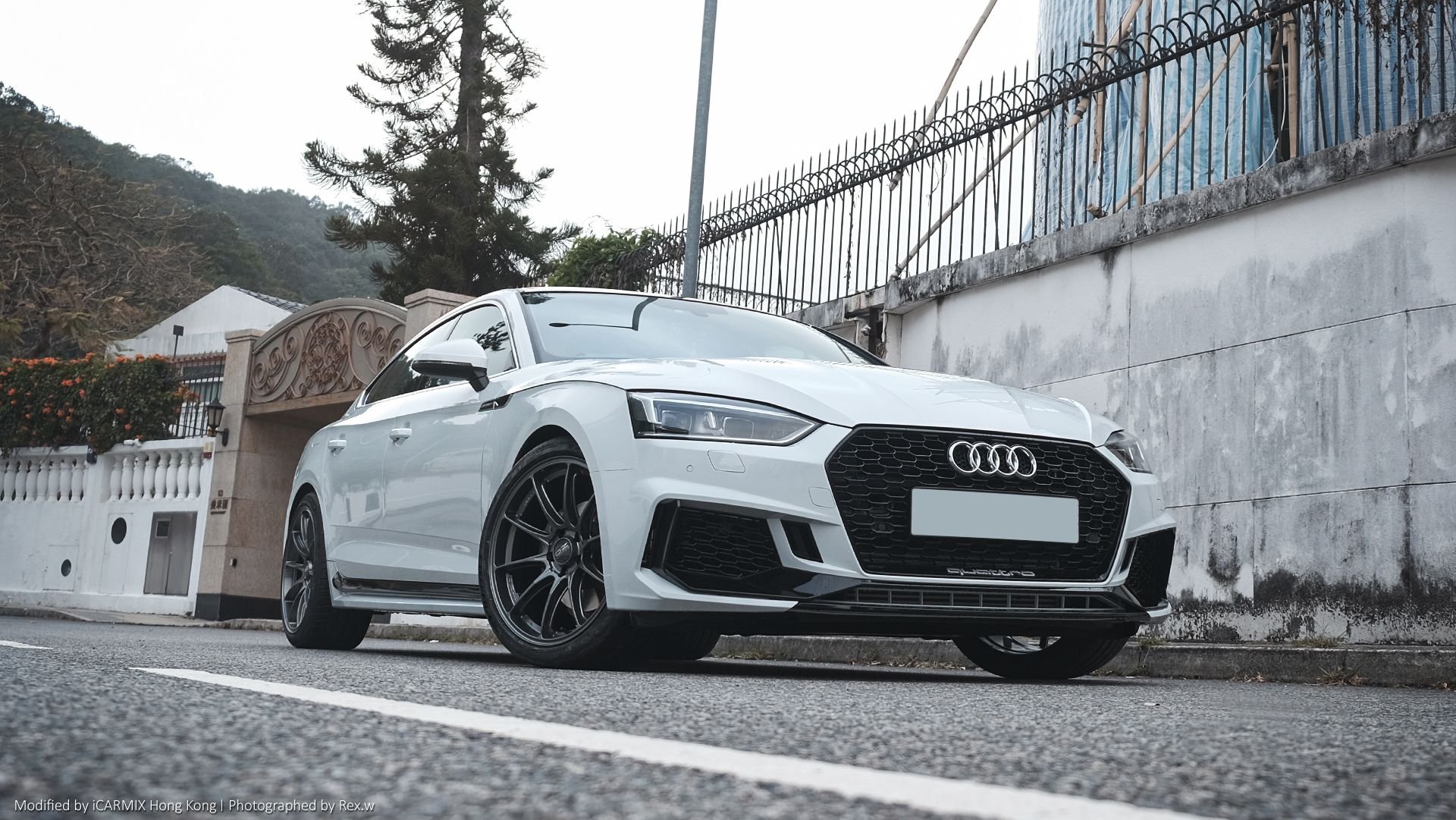 HK: Audi A5 F5 Sportback with RS5 style body kit & 19" OZ Racing Hyper ...