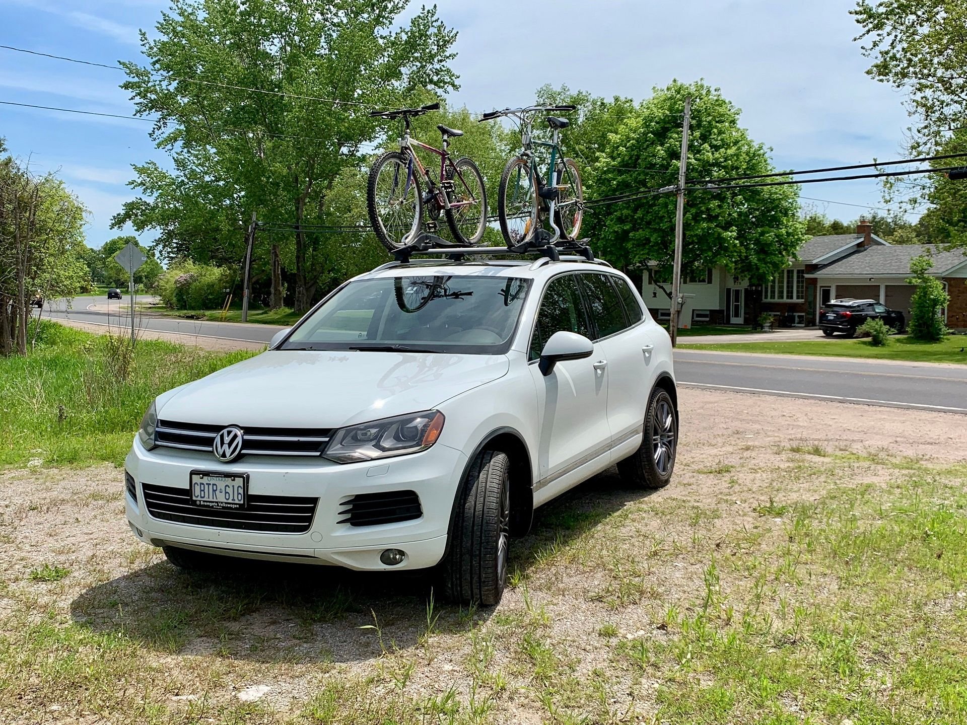 Wheels on bike rack for factory roof rack system - AudiWorld Forums