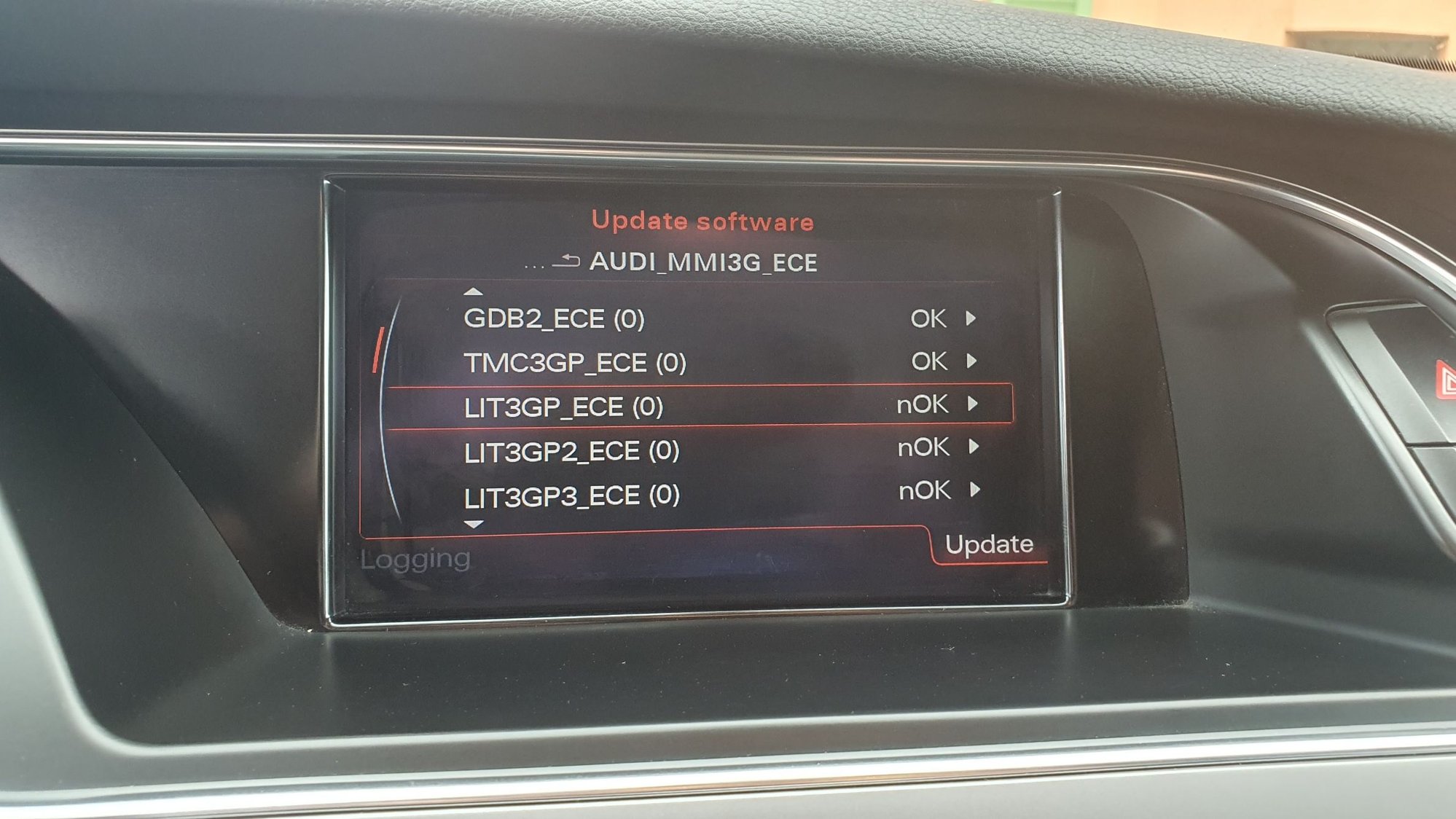 Error on MMI update: Media and Nav out of order - AudiWorld Forums
