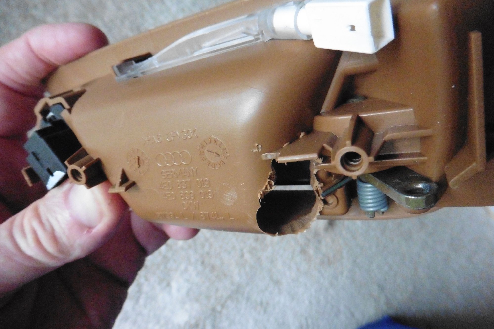 driver's door wont open from inside or out...fixed ! - AudiWorld Forums