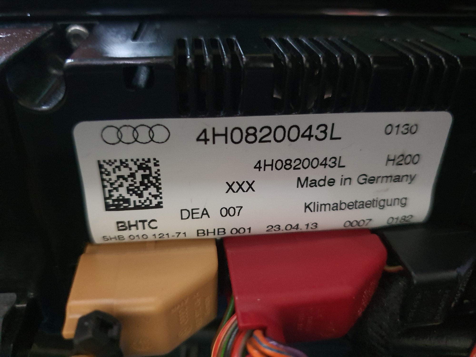 HVAC Head Unit not working 2013 Audi A8L - AudiWorld Forums