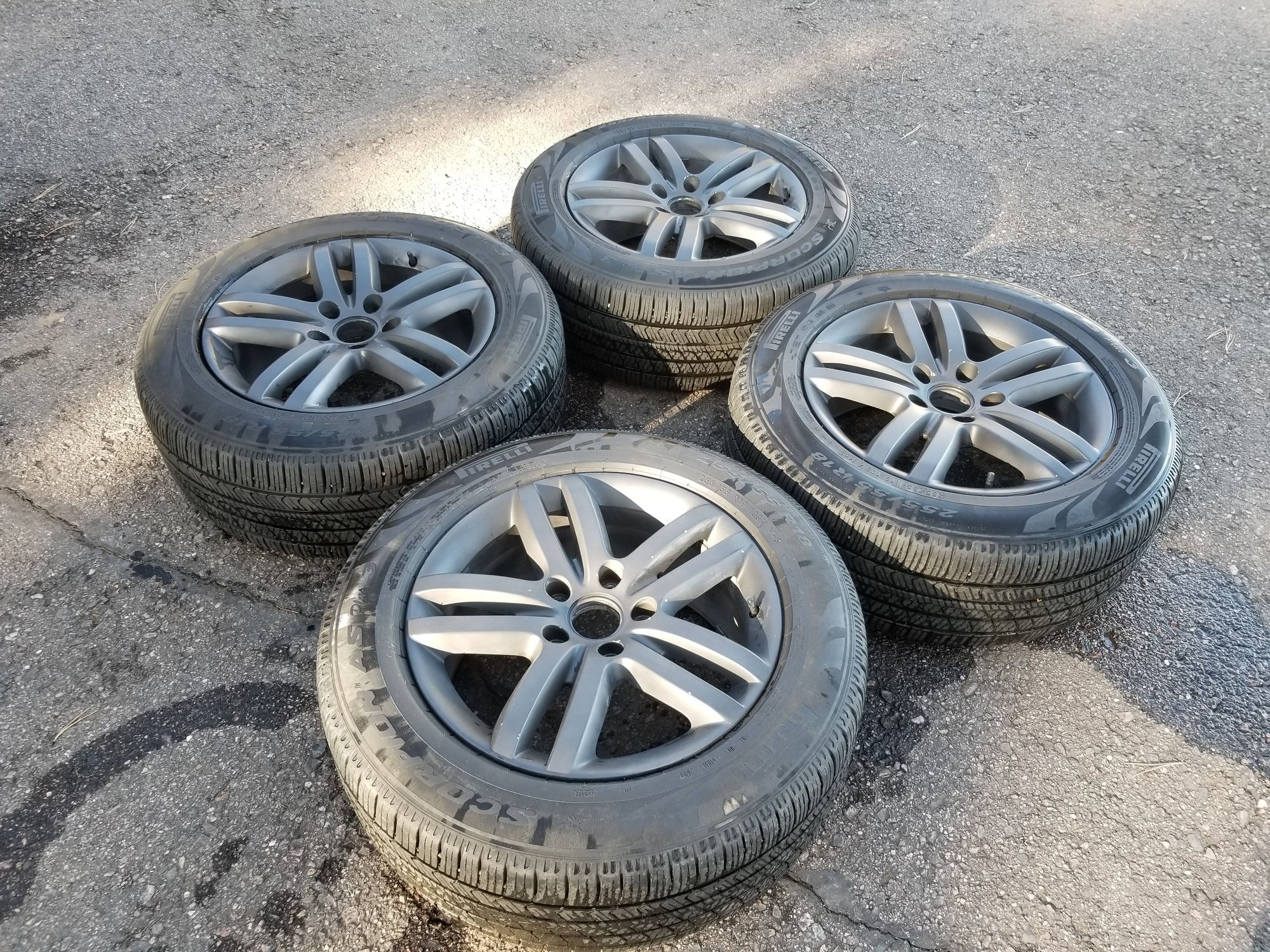 Q7 Wheels 18x8.5, ET58, 5x130 Bolt Pattern with Pirelli Scorpion AS ...
