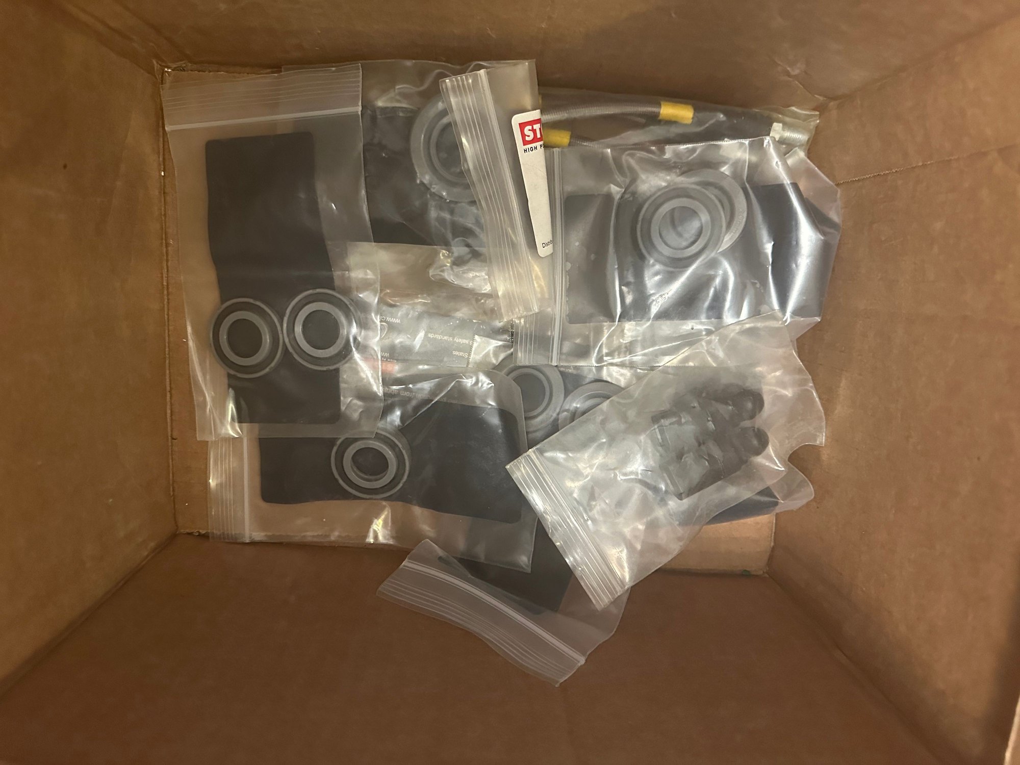 Yellow Stoptech ST-60 BBK with Stainless Lines and Rebuild Kit ...