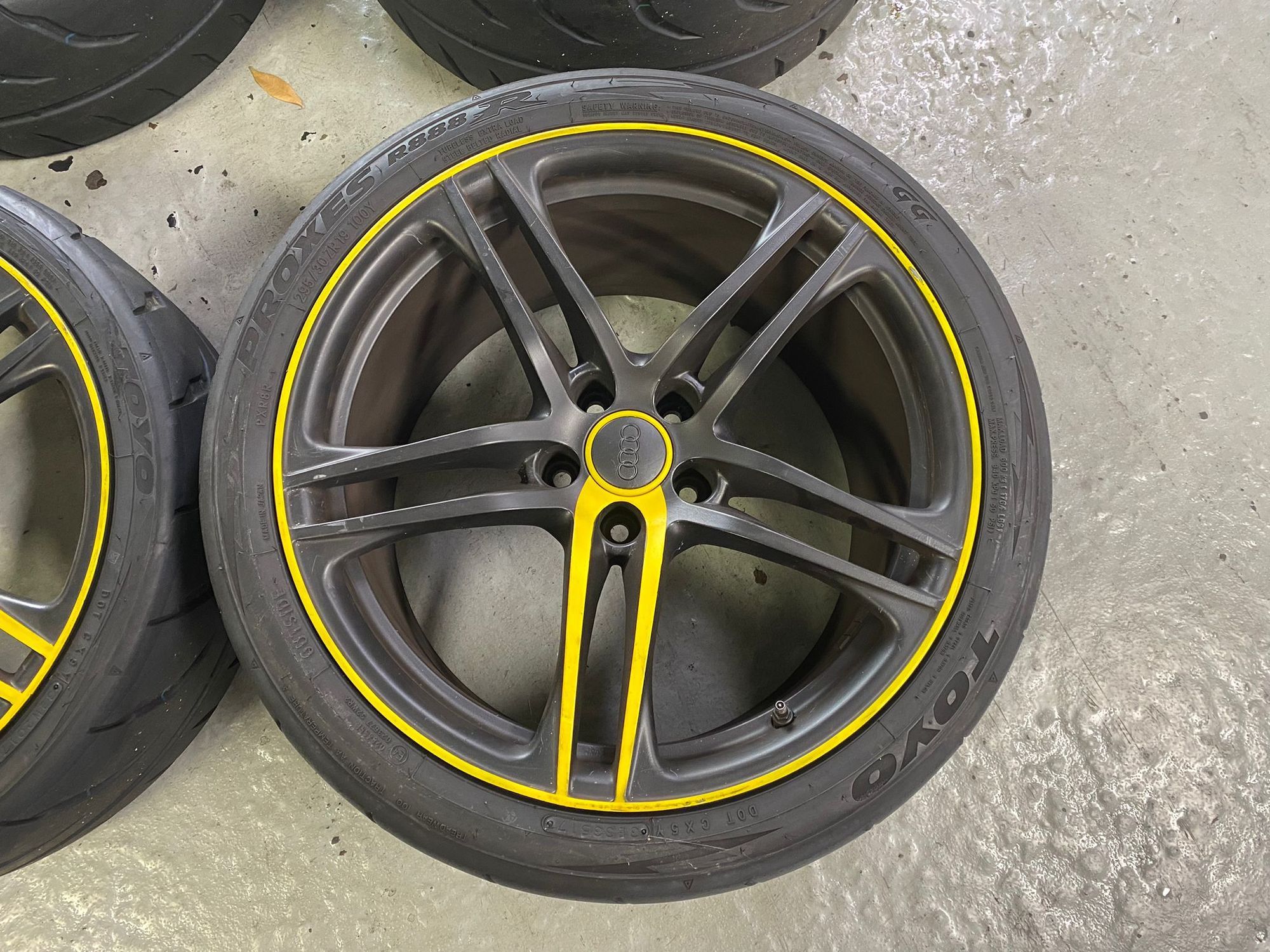 OEM R8 wheels with Toyo R888 tires - AudiWorld Forums