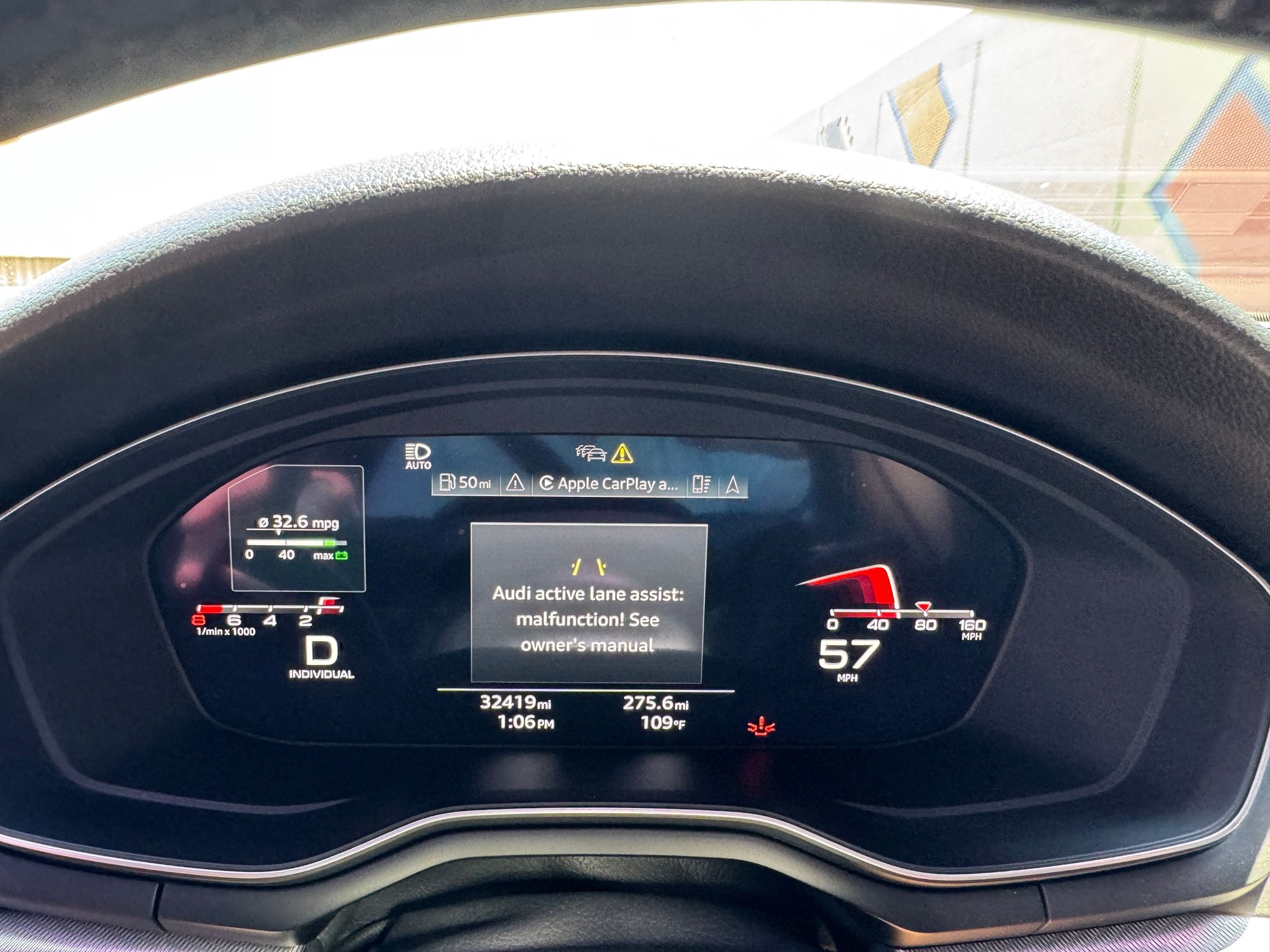 Active Lane assist malfunction error - AudiWorld Forums