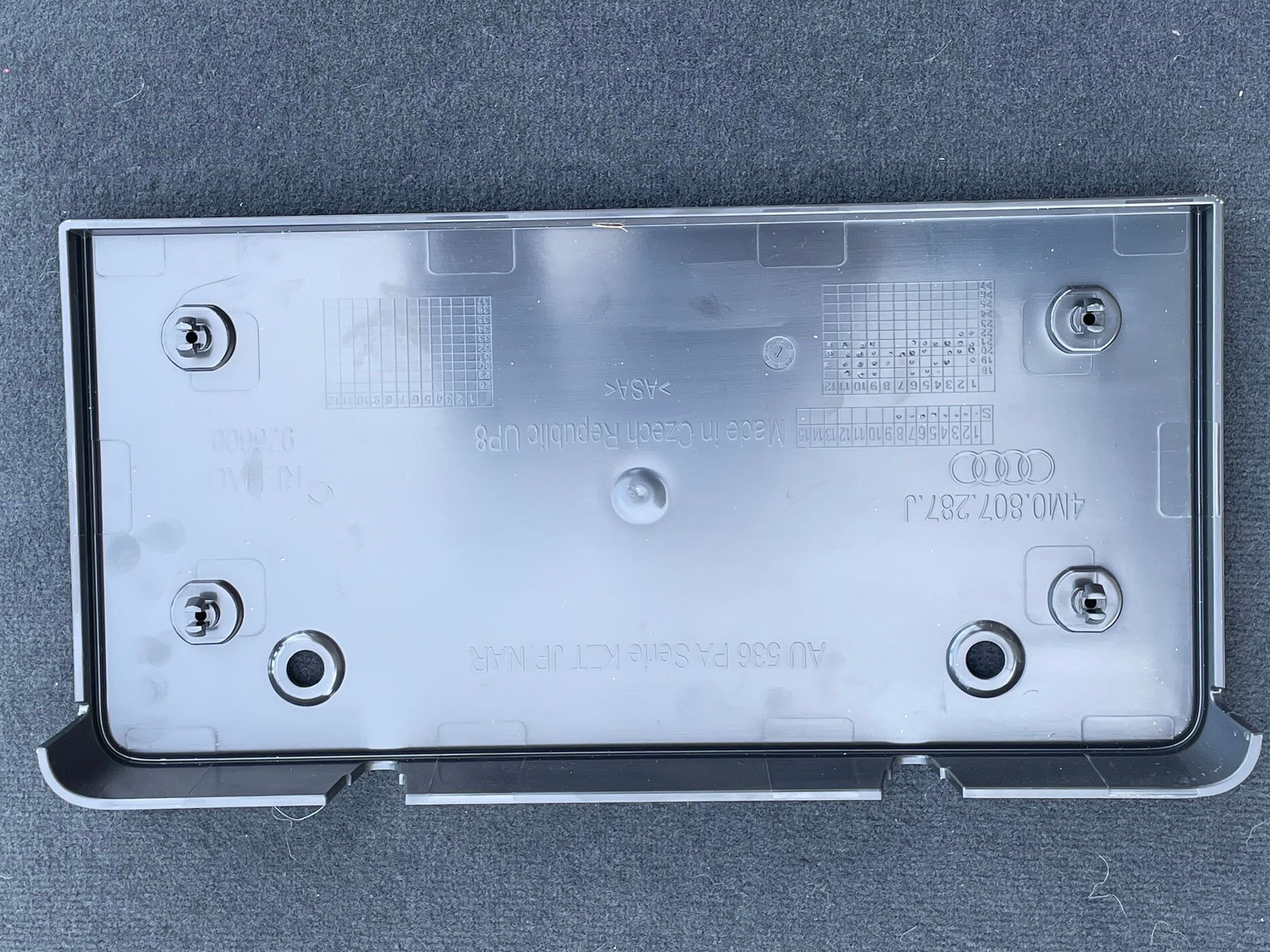 Audi Q7 4M Front Plate Bracket 4M0.807.287.J - AudiWorld Forums