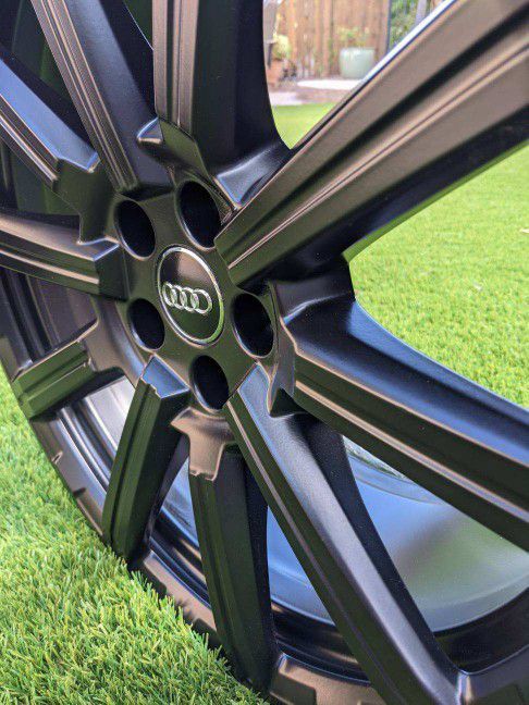 2017-21 Audi Q7 WHEEL OEM 9x20 10 spoke 20" Inch -Satin Black ...
