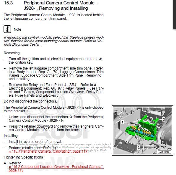 Cameras not working - AudiWorld Forums