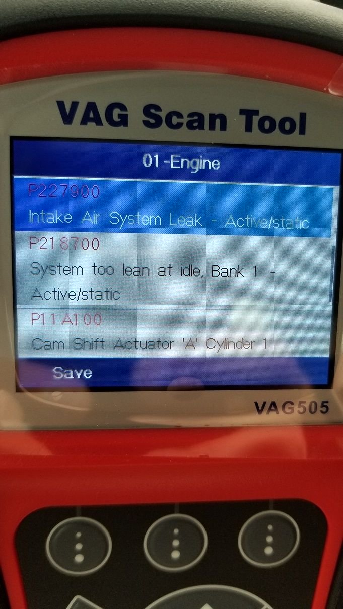 CEL Help Please Multiple Codes - AudiWorld Forums