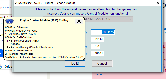 Question about 01- Engine Control Module Coding - AudiWorld Forums