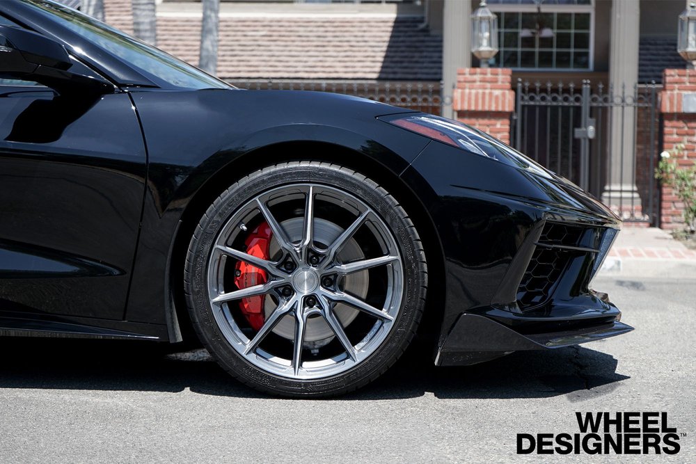 Stance SF11 Brushed Dual Gunmetal Corvette C8 Z51 Photoshoot ...