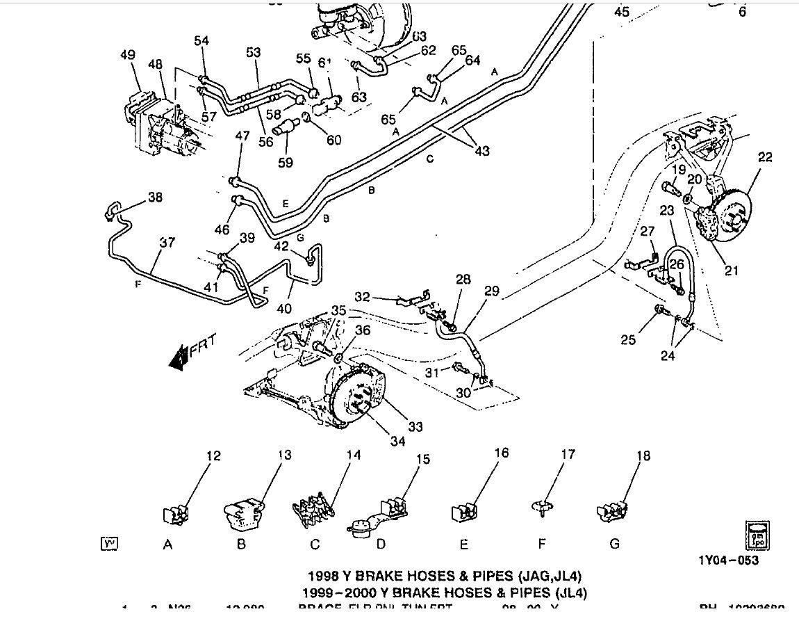 Anyone have a source or PN for the brake line clips in torque tube ...
