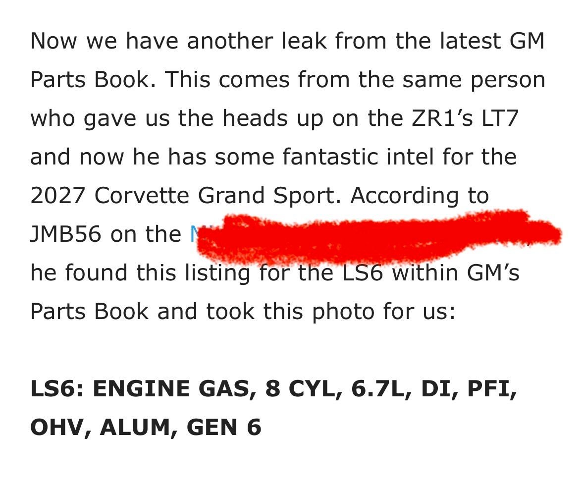 LS6 is a OHV 6.7 - GrandSport2017 you said DOHC :( - Page 3 ...