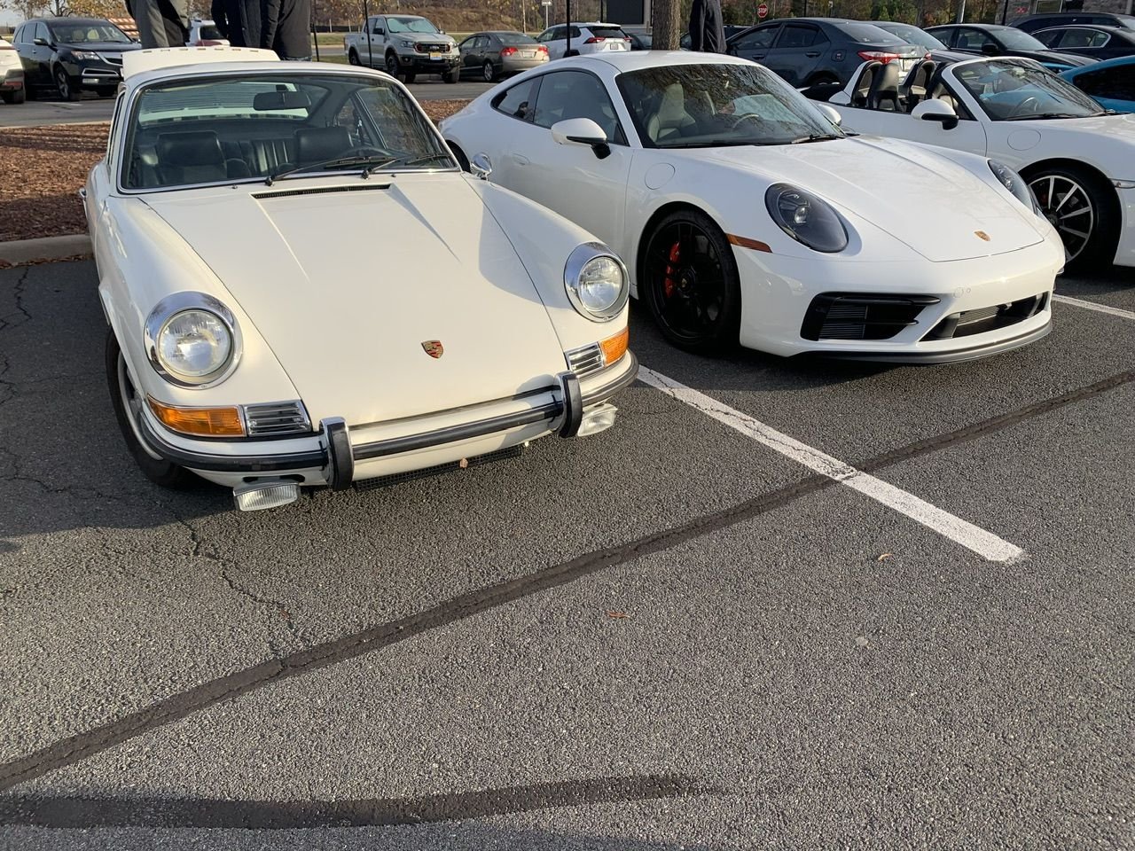 Bunch of Z06 Corvettes and C8s at donut shop, plus tons of other pics ...