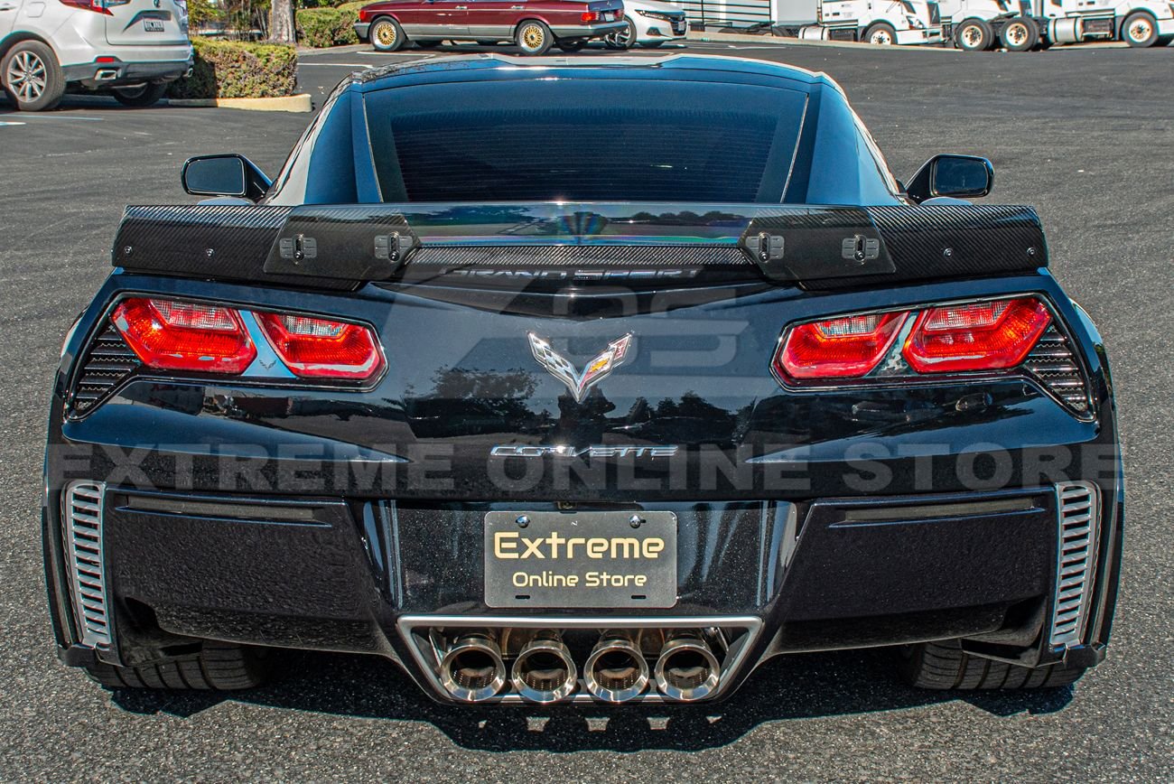 2014-19 Corvette C7 Z06 Stage 3 Carbon Fiber Rear Spoiler W/ Wickerbill ...