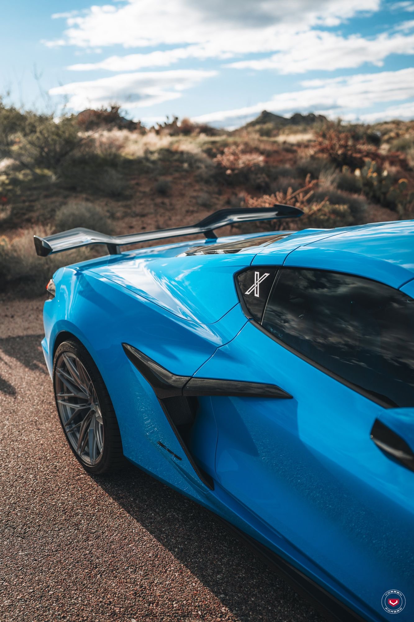 First Corvette C8 Z06 on Vossen Forged S21-02 Wheels 20/21 Photoshoot ...