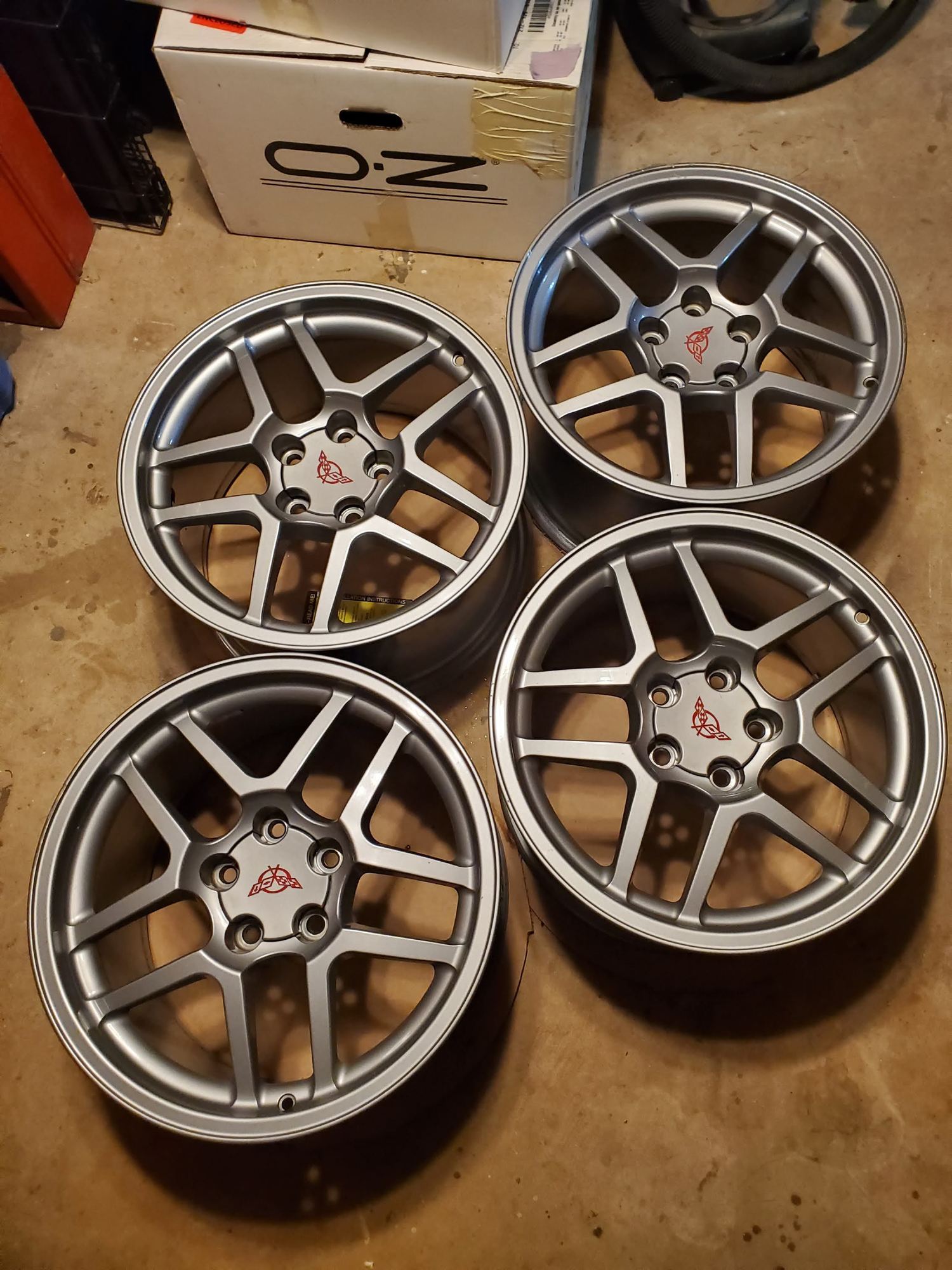 FS (For Sale) 18x10.5 +58 C5 Z06 rear wheels OEM Speedline w/ center ...