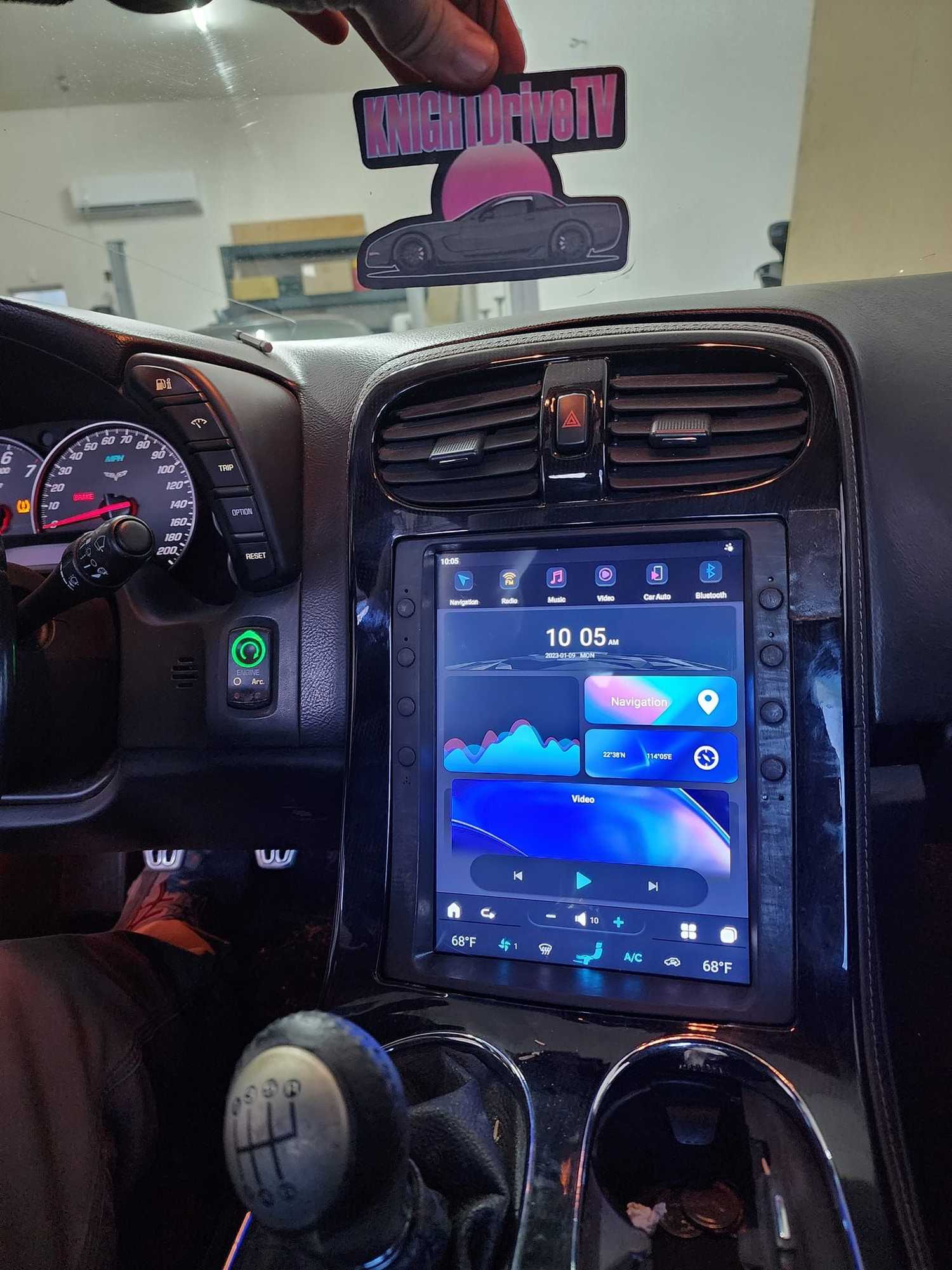 C6 Full console 10.1" Screen that runs hvac/heated seats, android ...