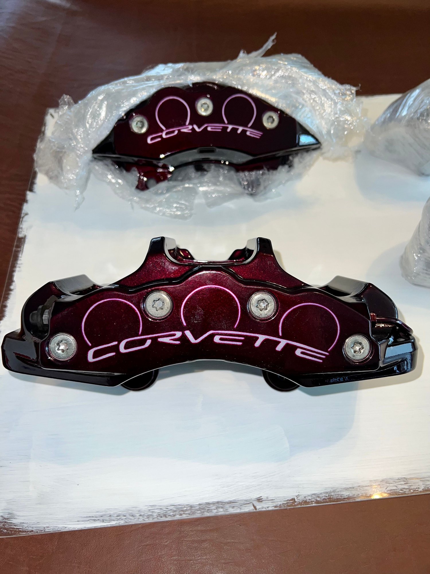 FS (For Sale) C6 GS / Z06 Re-Man Calipers, Dark Candy Red ...