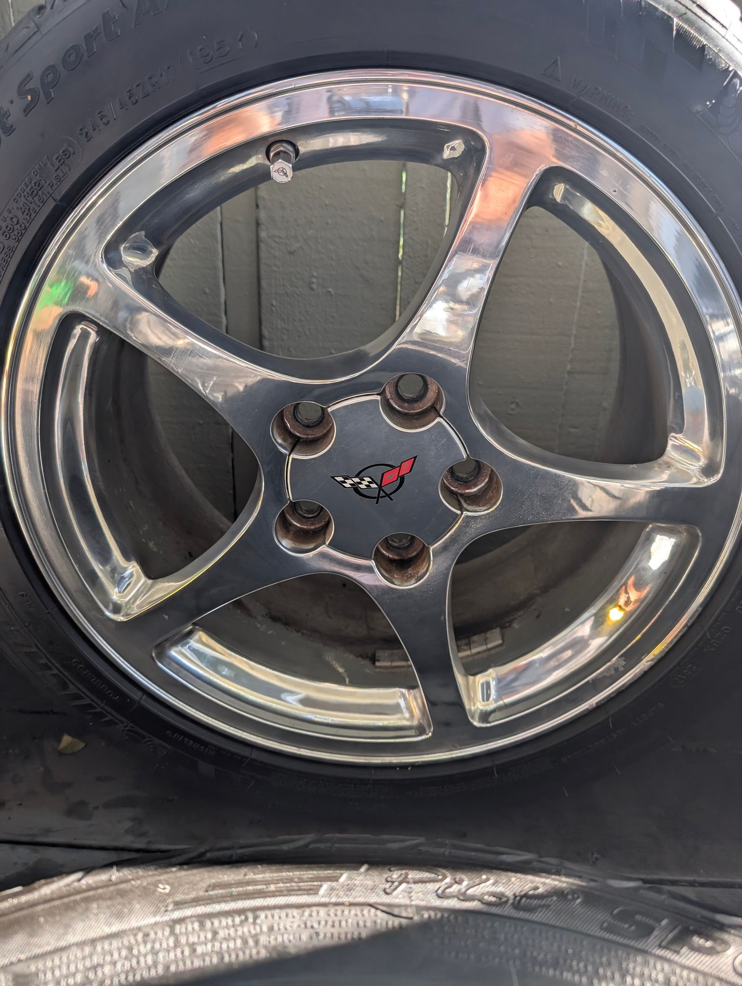 FS (For Sale) 2002 C5 Corvette OEM five spoke aluminum wheels ...
