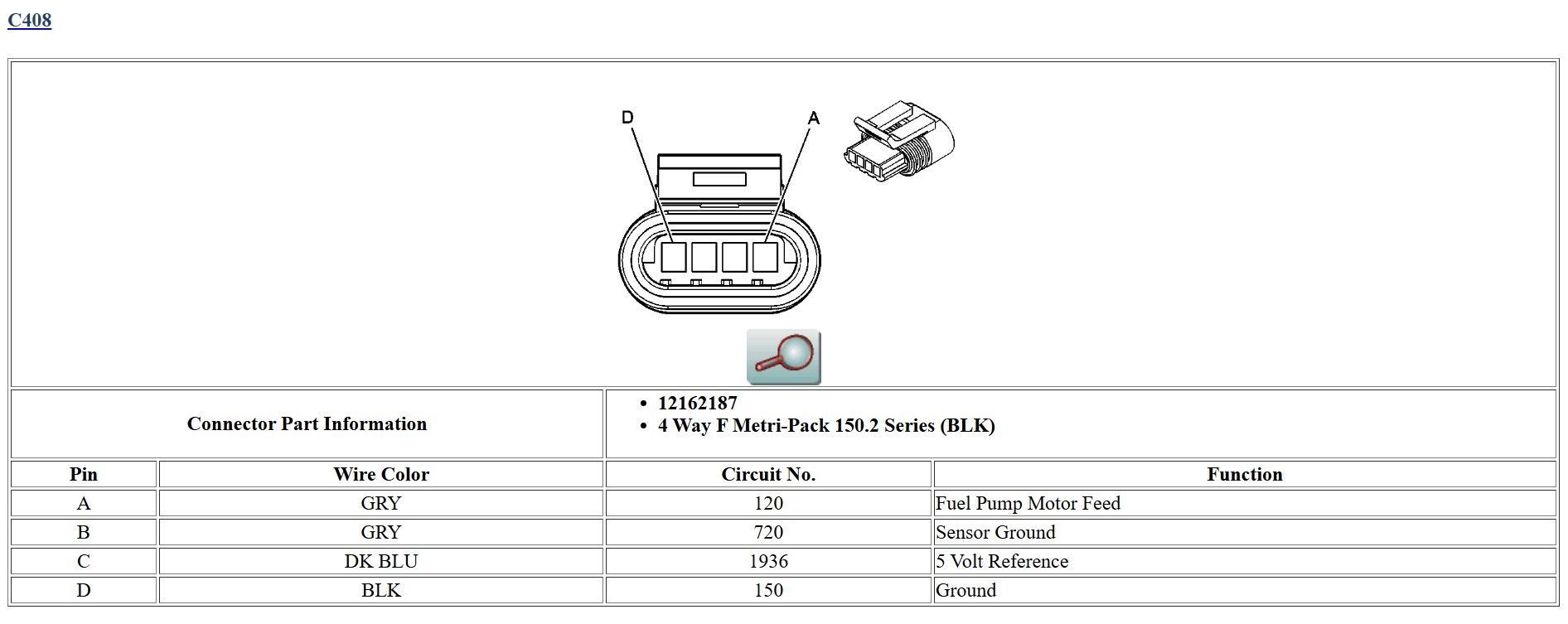 Connector C402 pinout diagram - CorvetteForum - Chevrolet Corvette ...